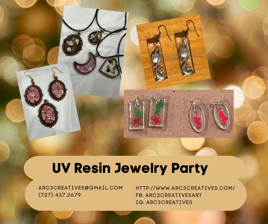 Resin Jewelry Party Package (includes kits for each attendee) | ARC3 ...